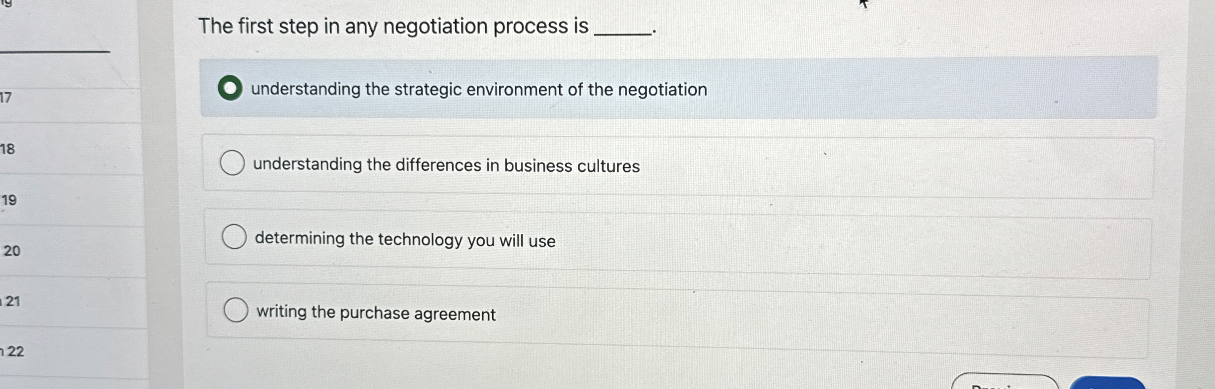 Solved The first step in any negotiation process | Chegg.com