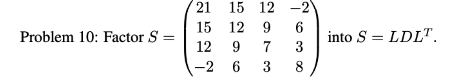 Solved Problem 10: Factor | Chegg.com