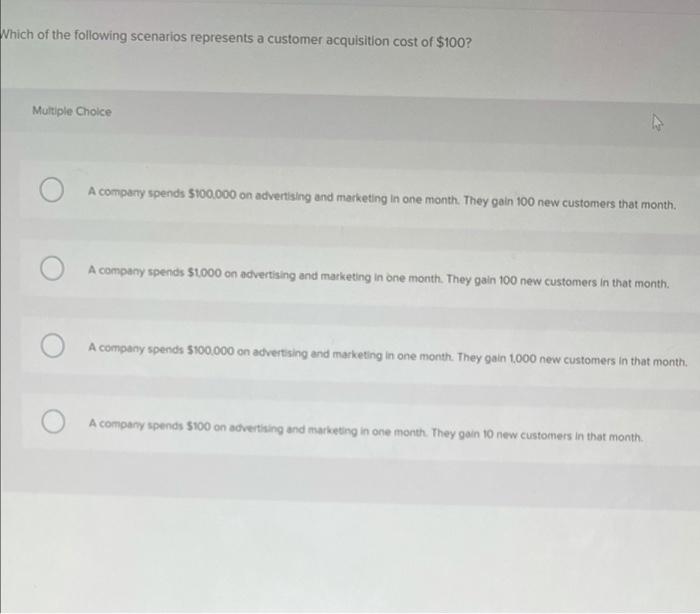 Solved Which of the following scenarios represents a | Chegg.com
