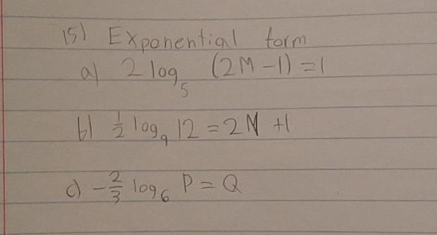 Solved What is the exponential | Chegg.com