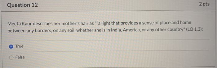 Solved Question 12 2 pts Meeta Kaur describes her mother's | Chegg.com