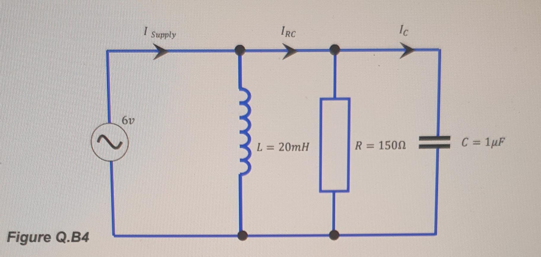 I Supply IRC ic 61 ~ L = 20mH R = 1500 C = 1uF Figure | Chegg.com