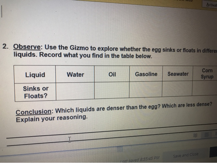 Solved Activat 2. Observe: Use the Gizmo to explore whether | Chegg.com
