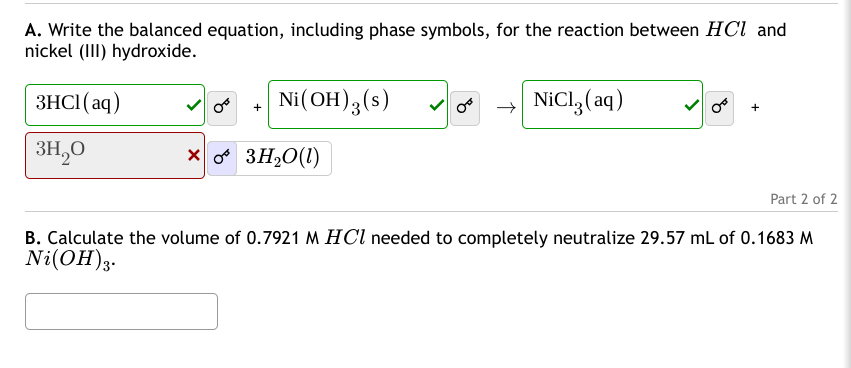 Solved A. ﻿Write the balanced equation, including phase | Chegg.com