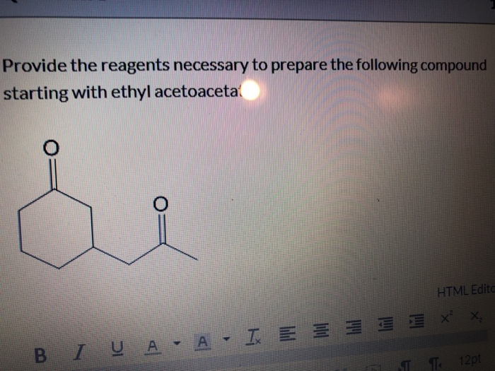 Solved Provide the reagents necessary to prepare the | Chegg.com