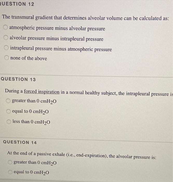 Solved QUESTION 12 The transmural gradient that determines | Chegg.com