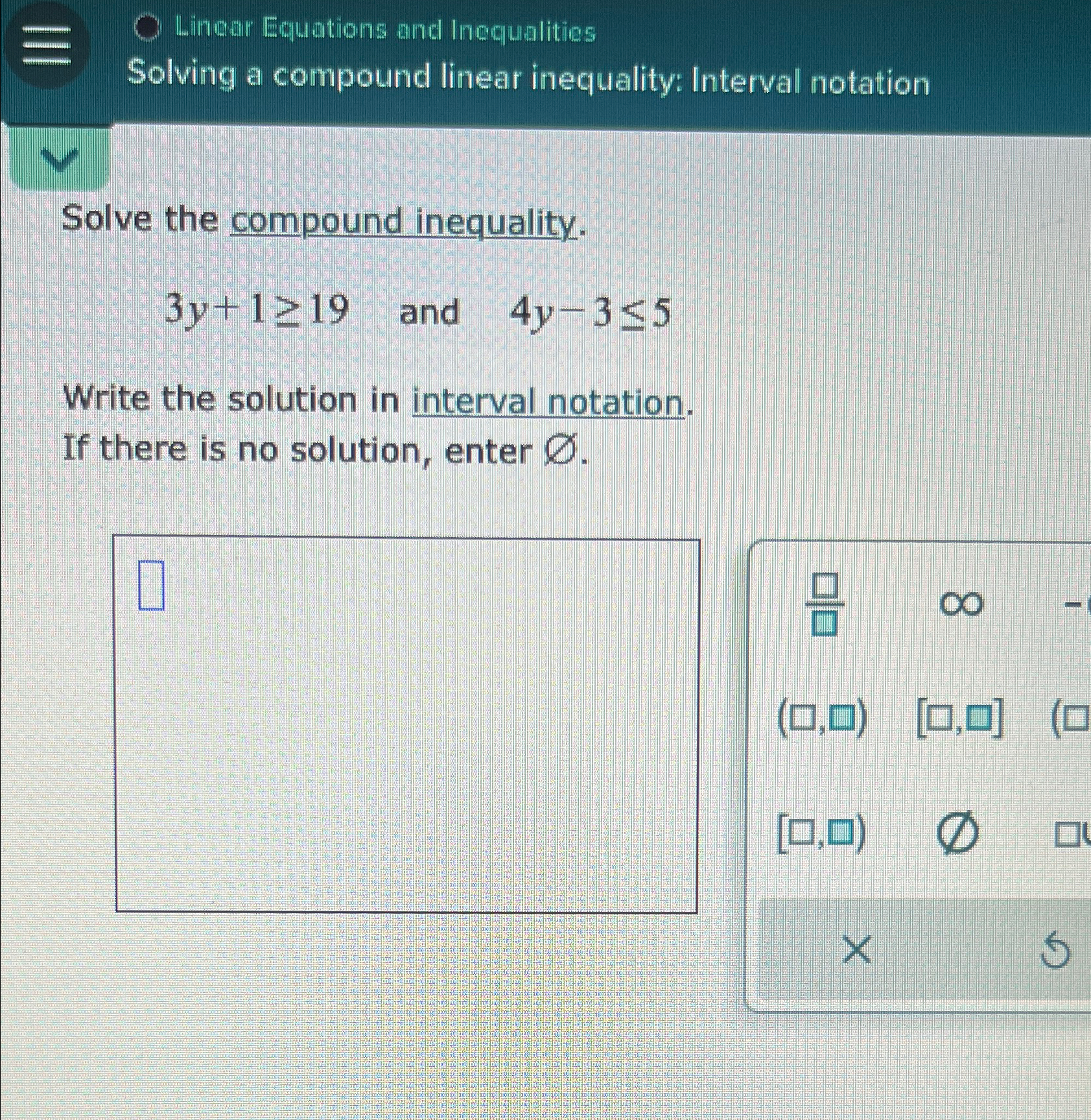 Solved Linear Equations and InequalitiesSolving a compound | Chegg.com