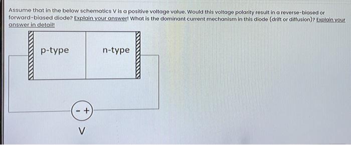 Solved Assume that in the below schematics V is a positive | Chegg.com