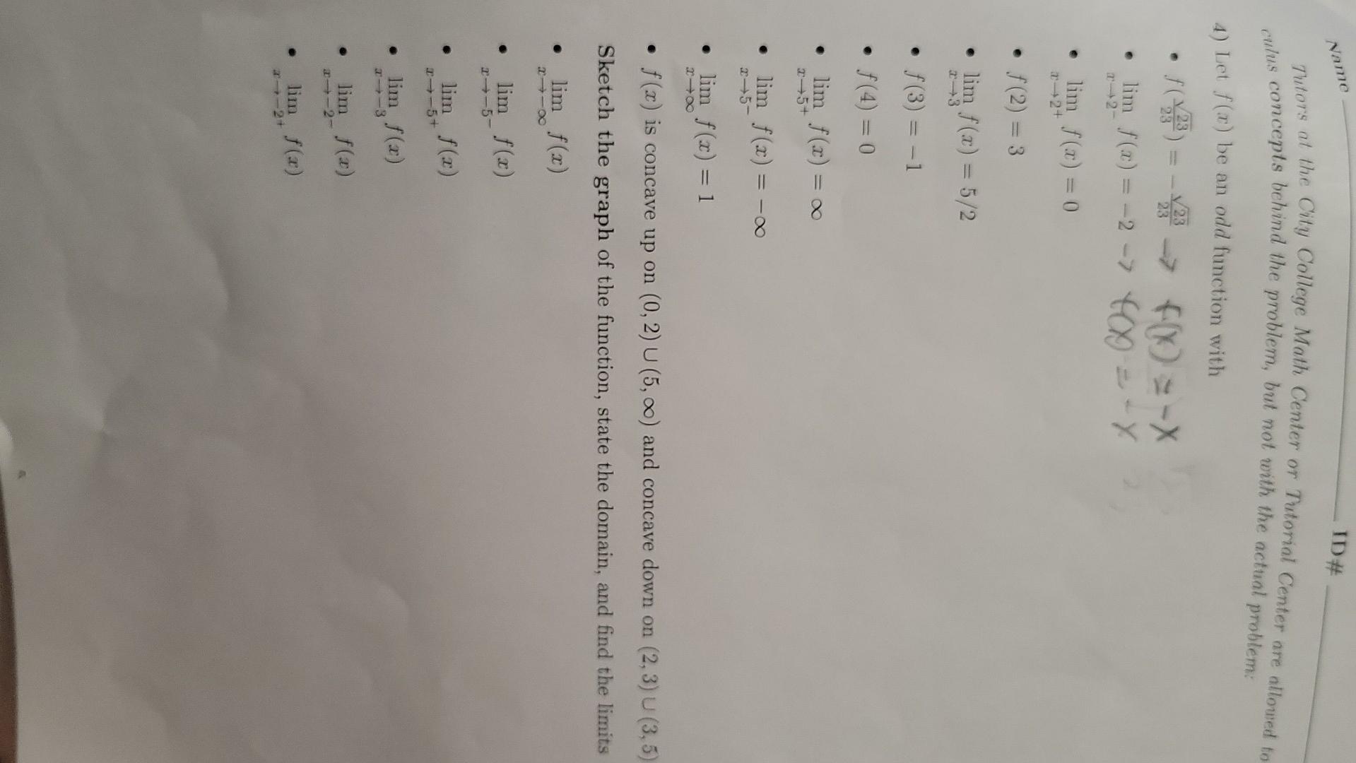 Sketch the graph of the function, state the domain, | Chegg.com