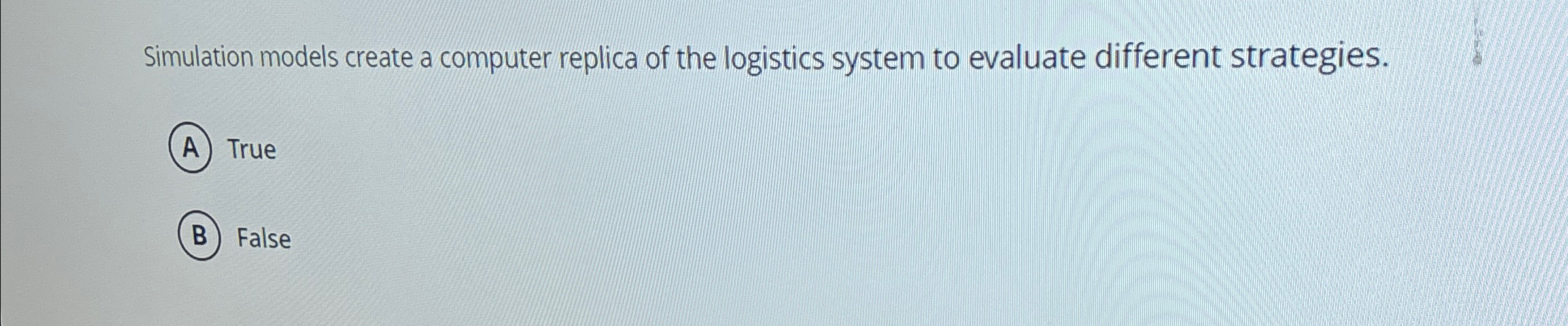 Solved Simulation models create a computer replica of the | Chegg.com