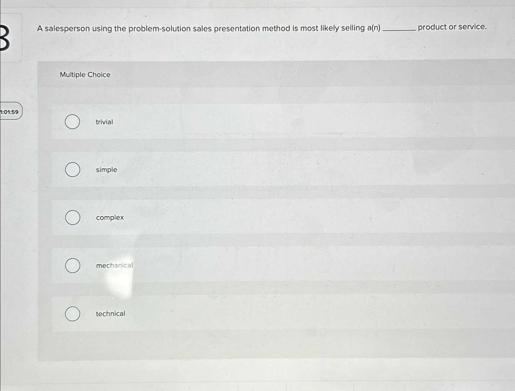 Solved A salesperson using the problem-solution sales | Chegg.com