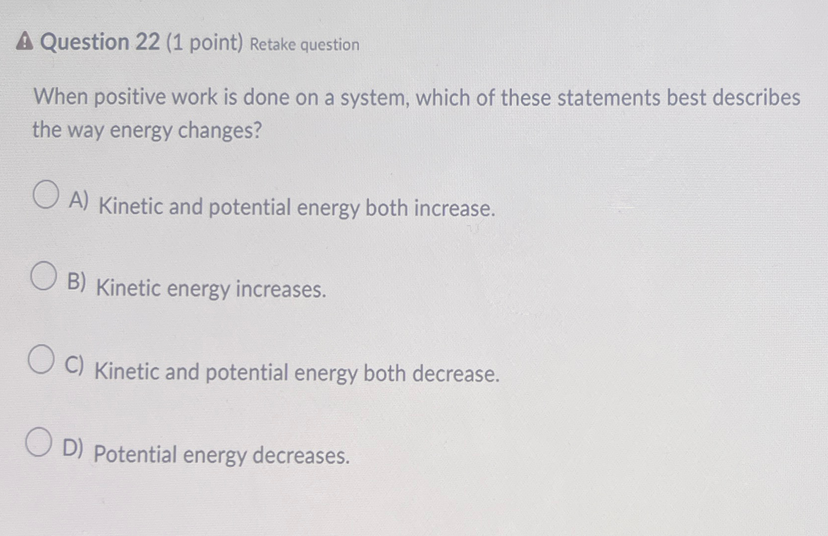 Solved Question 22 1 ﻿point ﻿retake Questionwhen Positive 