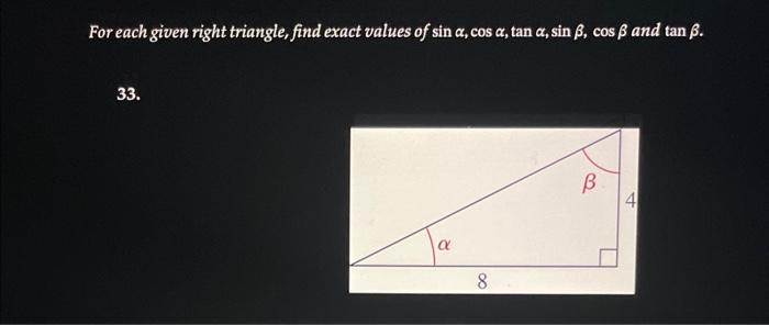Solved Find the exact values of all six trigonometric | Chegg.com