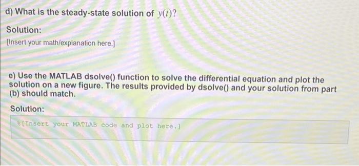 Solved Problem 3 Consider The Spring Mass System Shown