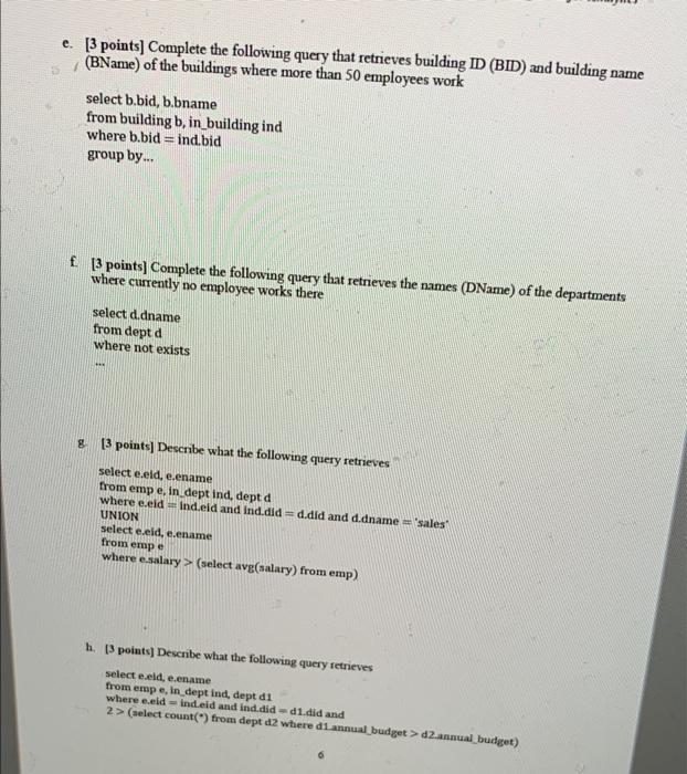 Solved IE 6700 Data Management for Analytics Problem 3. The | Chegg.com