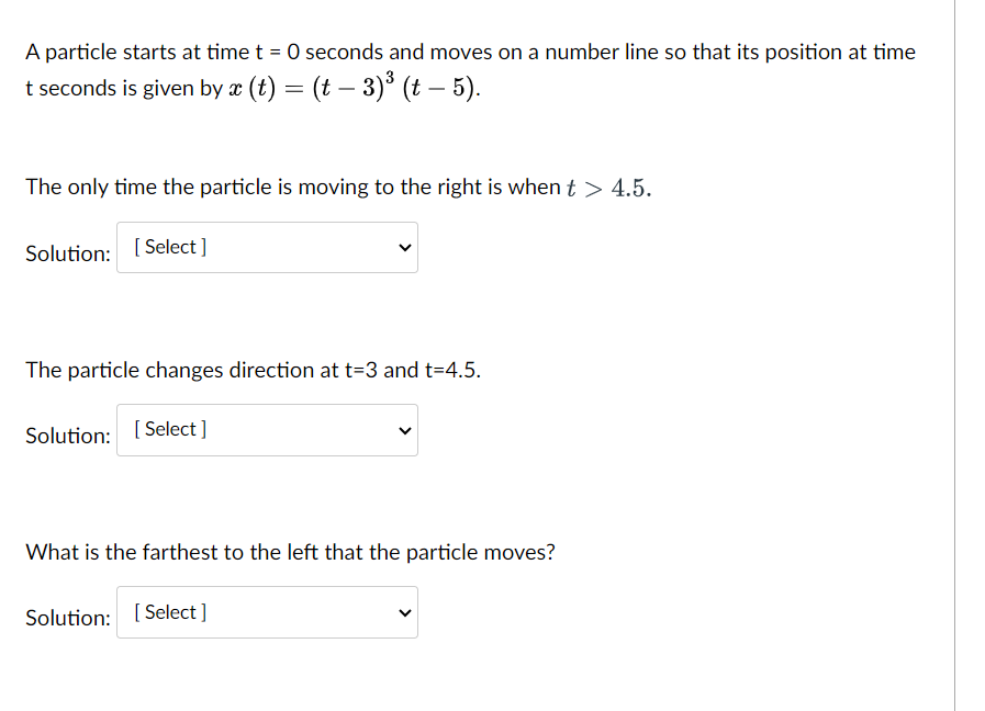 A particle starts at time t=0 ﻿seconds and moves on a | Chegg.com