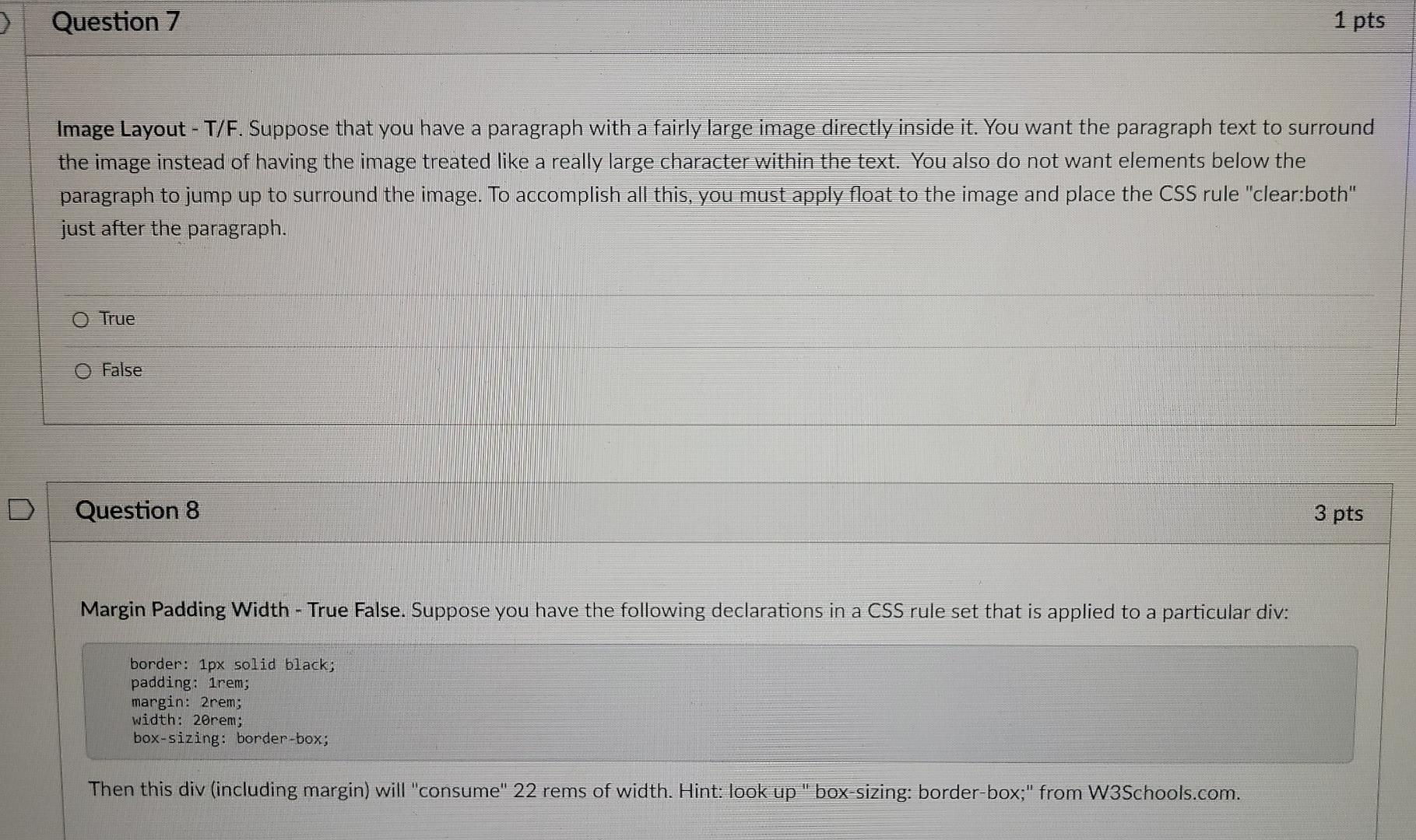 Solved 3 pts Question 6 Image File Types - Matching. Select | Chegg.com