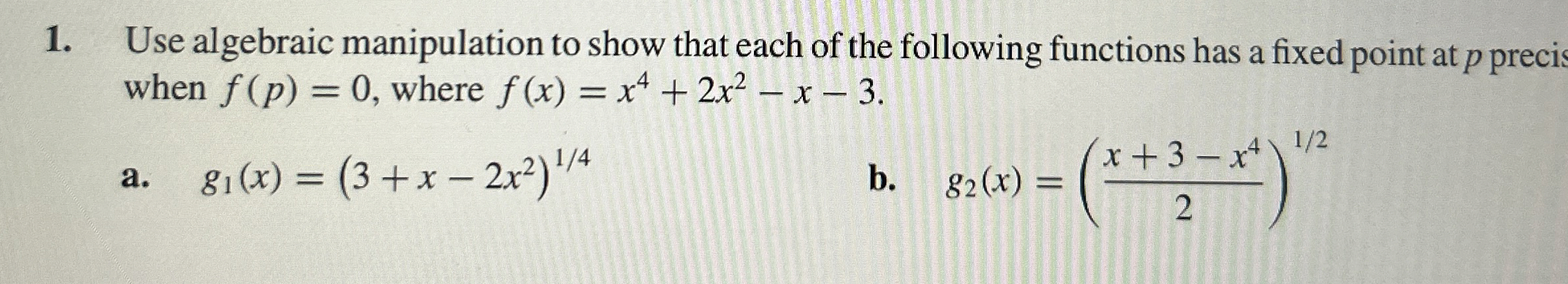 Use algebraic manipulation to show that each of the | Chegg.com