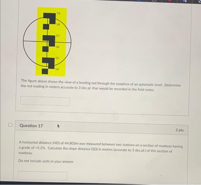 Solved A roadway centerline survey point that is located | Chegg.com