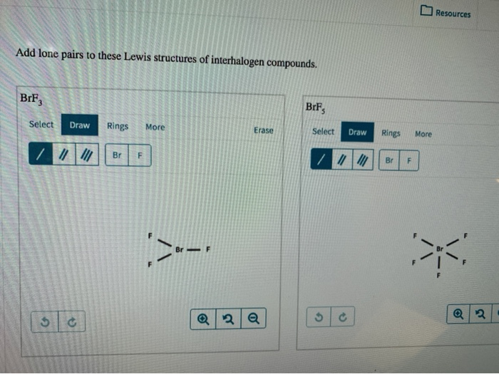 Solved Complete these structures by adding electrons, in the | Chegg.com