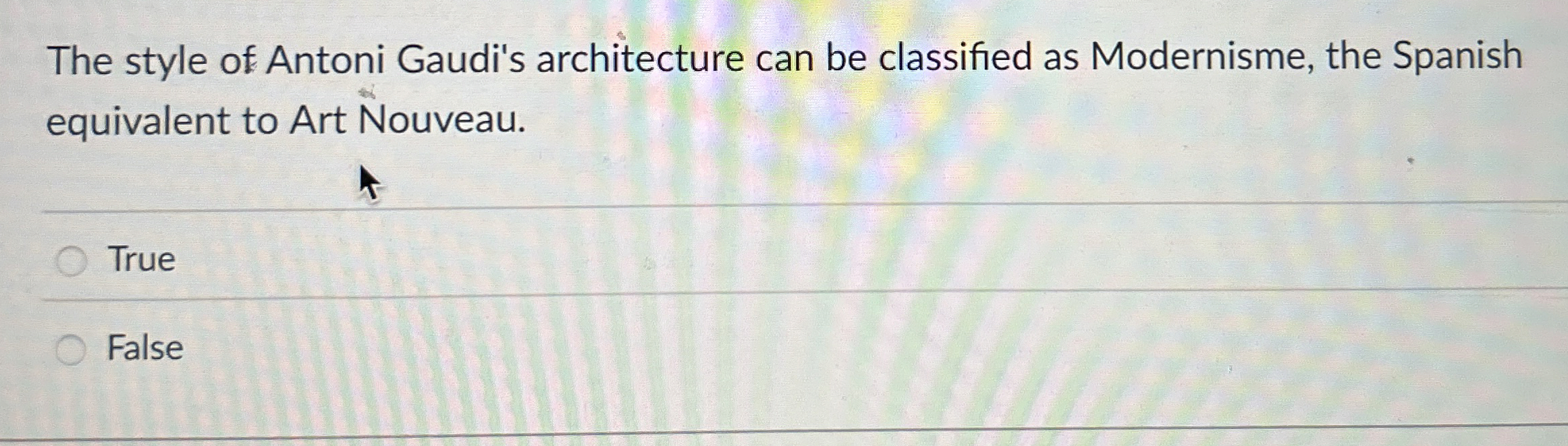 Solved The style of Antoni Gaudi's architecture can be | Chegg.com