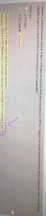 Solved how was 2647 Torr found in this problem. The number | Chegg.com