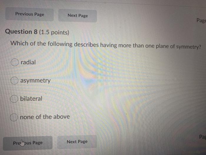 Solved Previous Page Next Page Page Question 8 (1.5 points) | Chegg.com