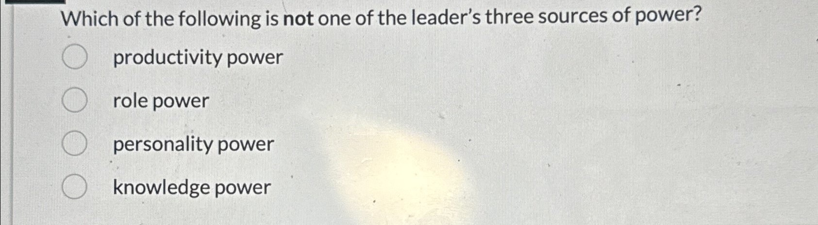 Solved Which of the following is not one of the leader's | Chegg.com