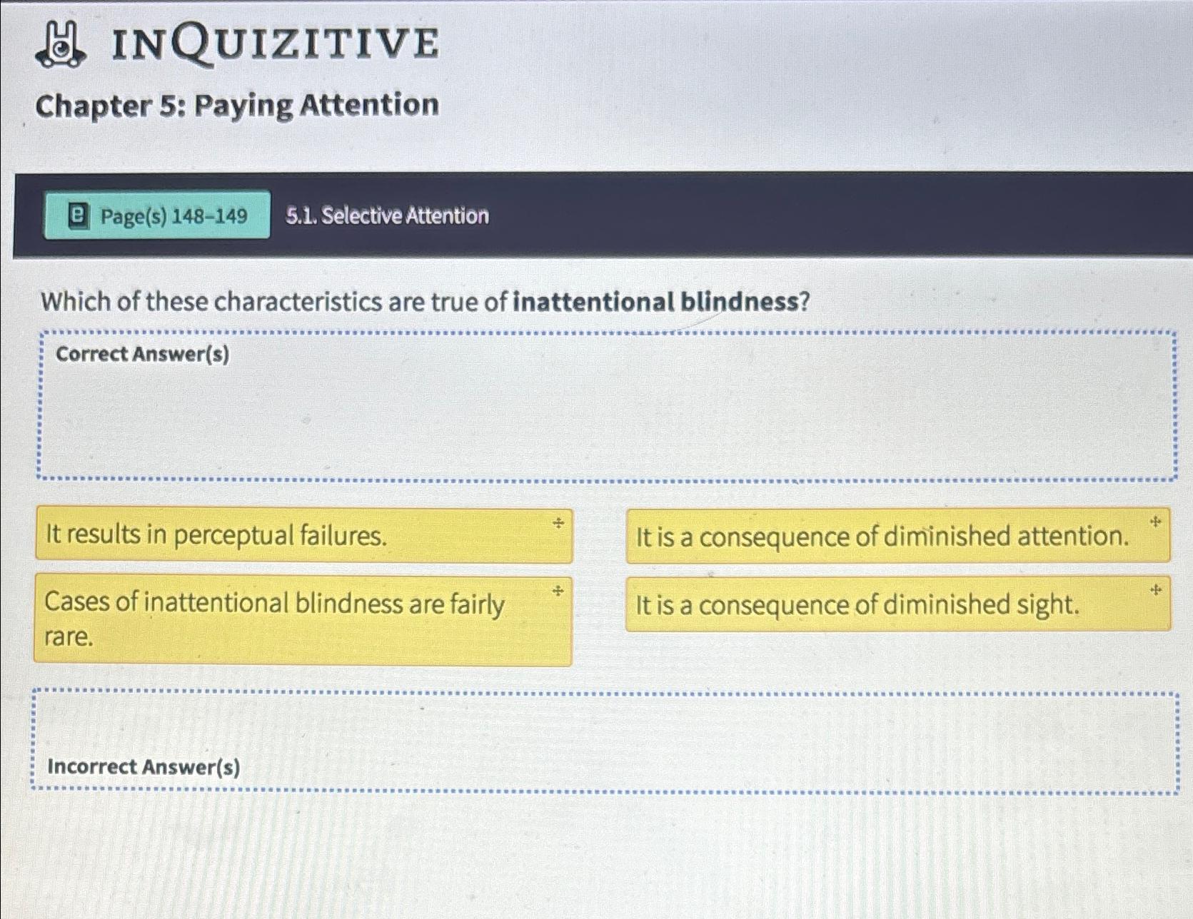 Solved INQUIZITIVEChapter 5: Paying Attention5.1. ﻿Selective | Chegg.com
