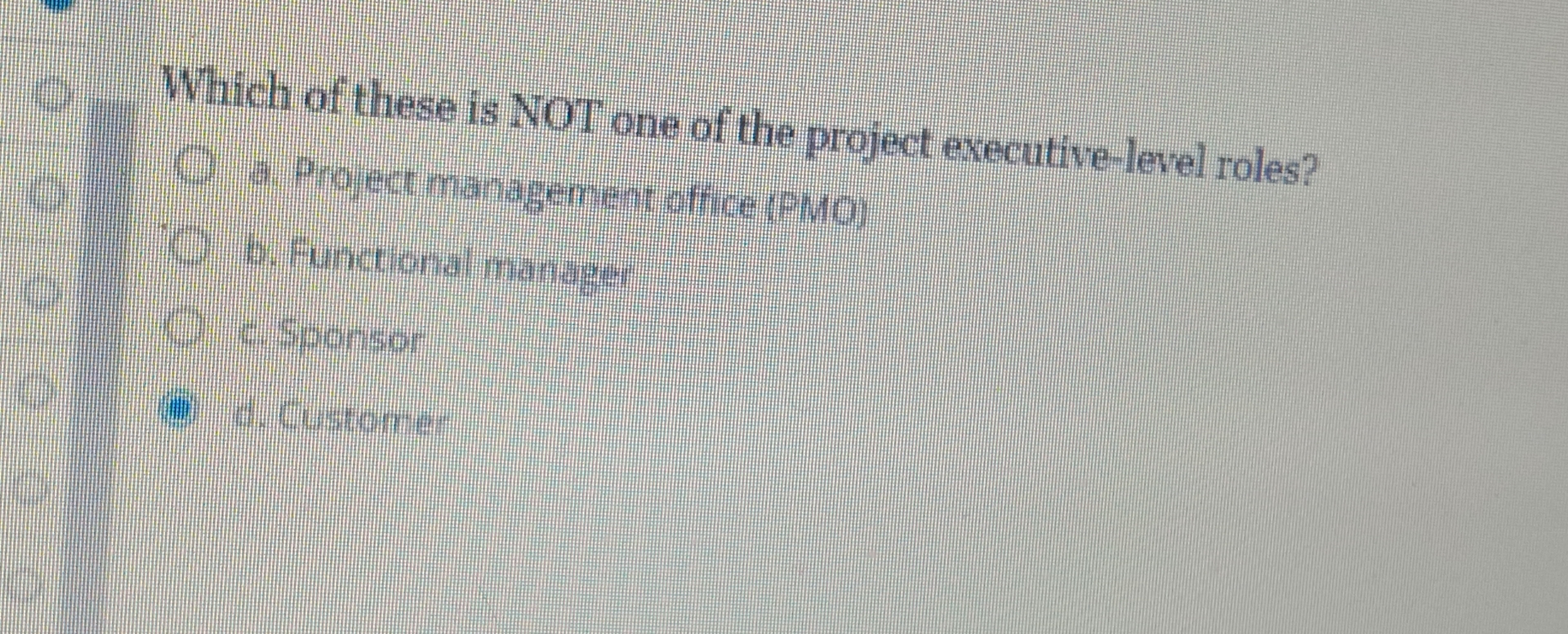 Solved Which of these is NOT one of the project | Chegg.com