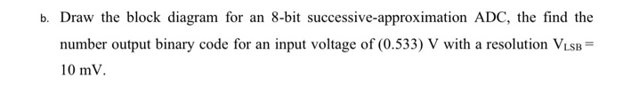 Solved b. Draw the block diagram for an 8-bit | Chegg.com