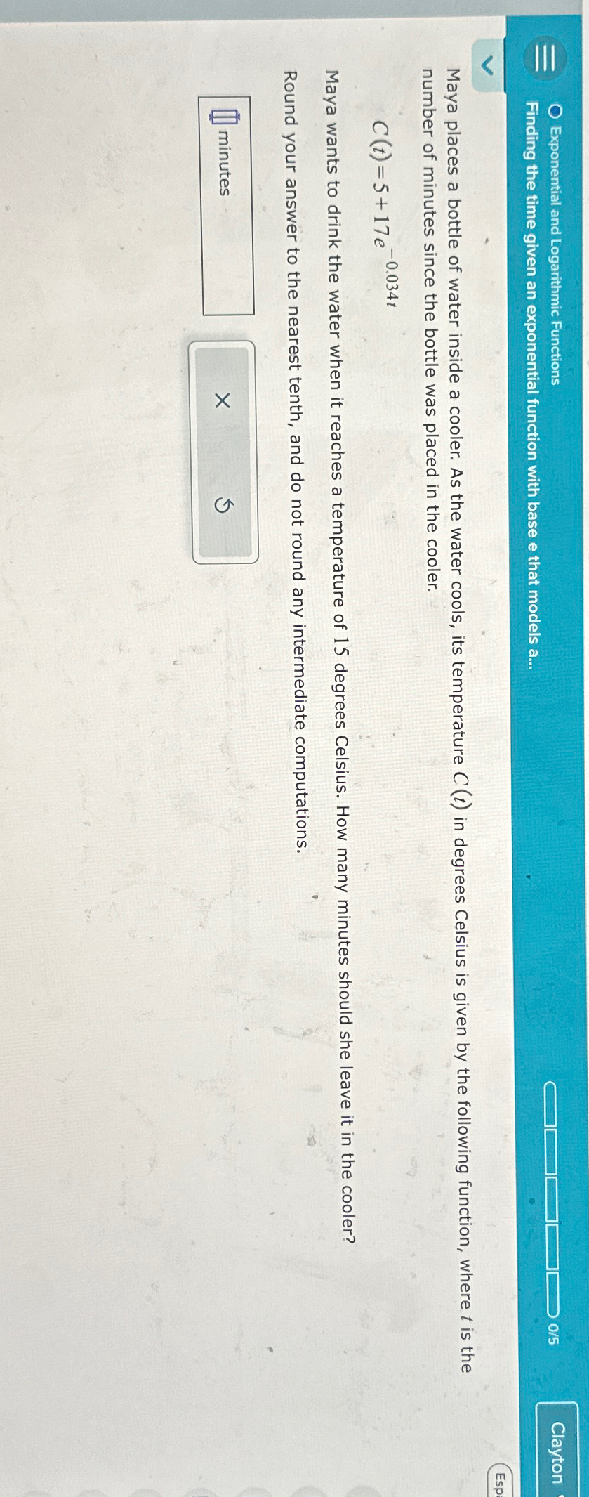 Solved Exponential and Logarithmic FunctionsFinding the time | Chegg.com