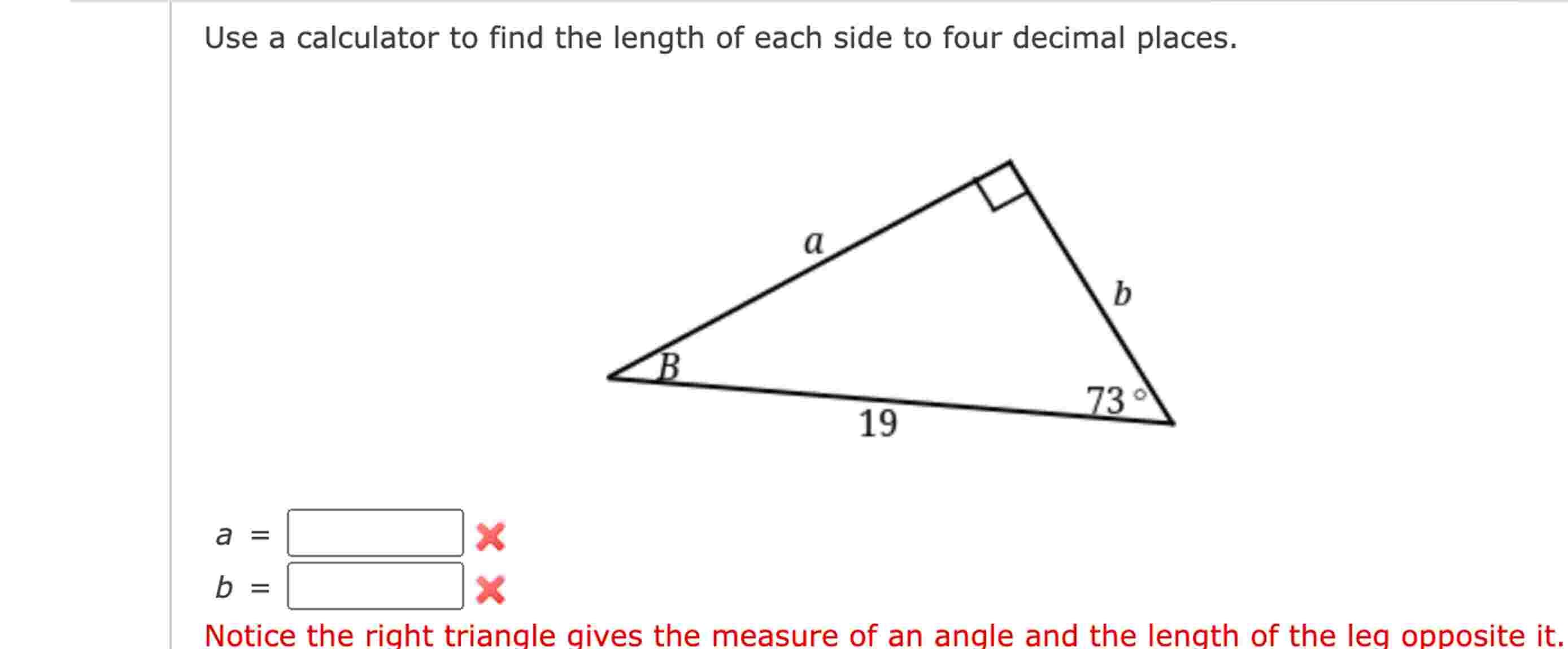 Solved Use a calculator to ﻿find the length of ﻿each side to | Chegg.com