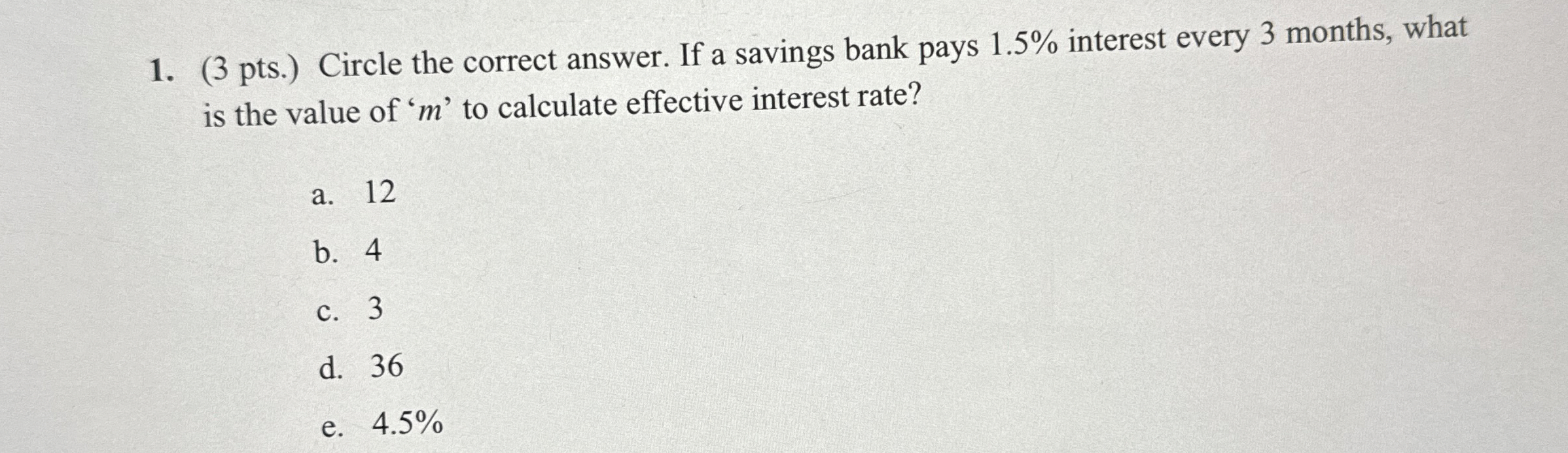 High Quality SOLUTION ( 3 ﻿pts.) ﻿Circle the correct answer. If a savings | Chegg.com
