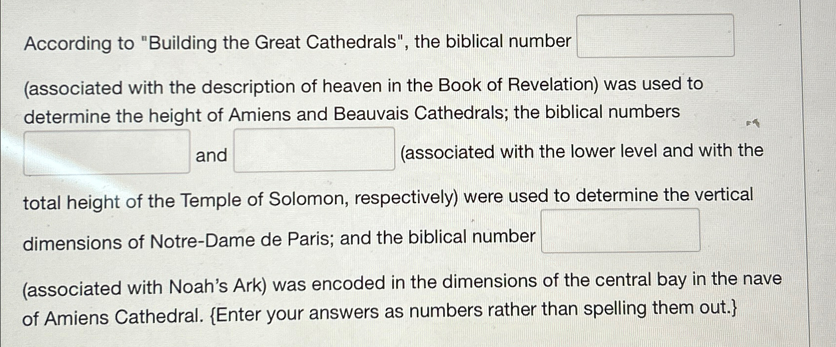 Solved According to "Building the Great Cathedrals", the | Chegg.com