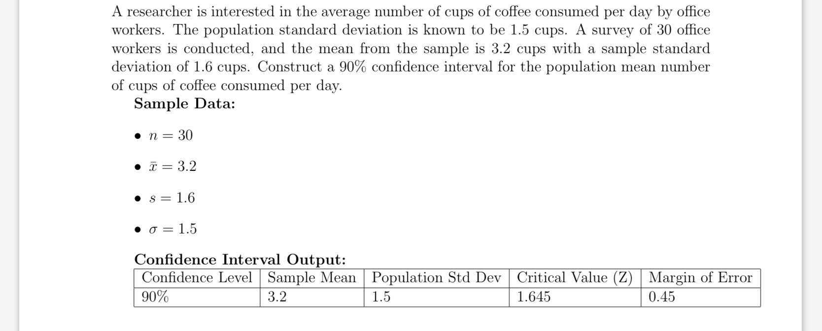 Solved A researcher is interested in the average number of | Chegg.com