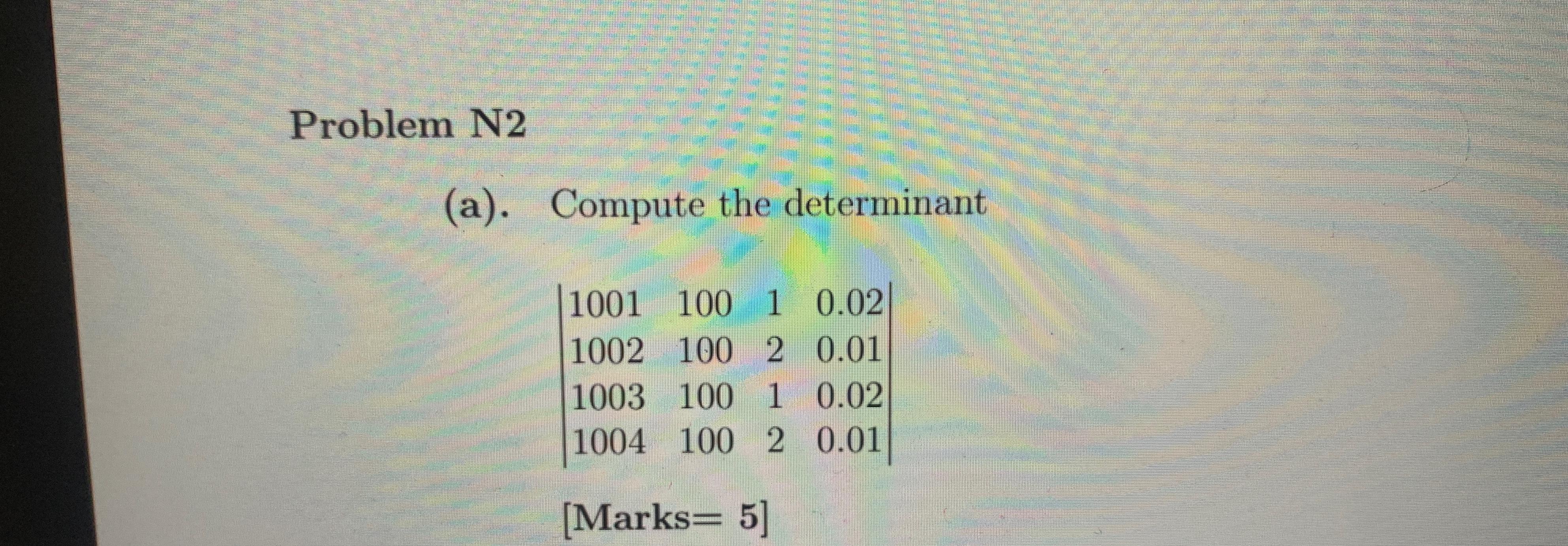 Solved Problem N2(a). ﻿Compute the | Chegg.com
