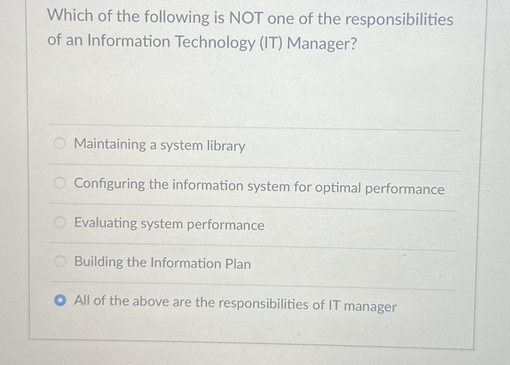 Solved Which of the following is NOT one of the | Chegg.com