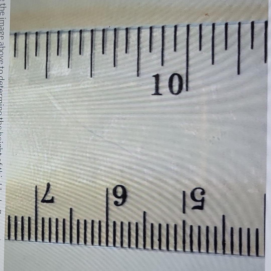 Solved Use the image above to determine the height of this | Chegg.com