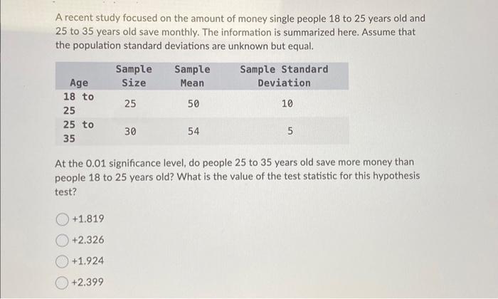 Solved An investigation of the effectiveness of a training | Chegg.com