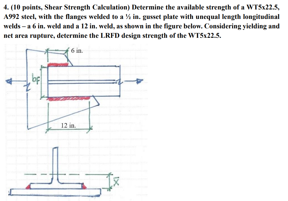 Solved (10 ﻿points, Shear Strength Calculation) ﻿Determine | Chegg.com