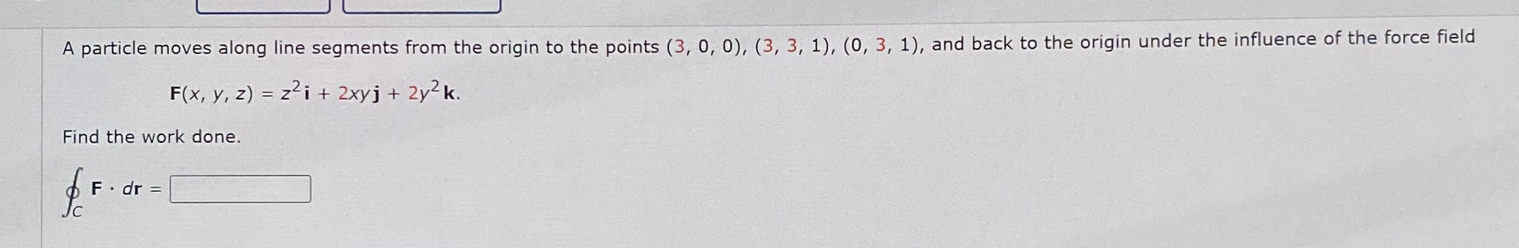 Solved A particle moves along line segments from the origin | Chegg.com