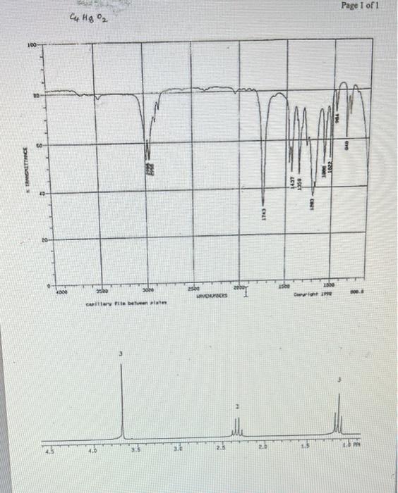 Solved Fill in chart for C8H8O2 and include proposed | Chegg.com