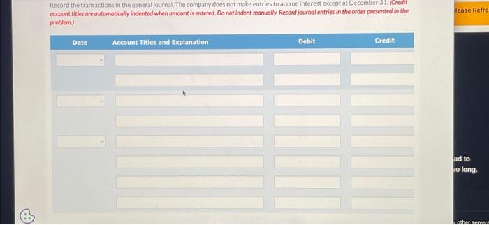 Solved Current Attempt in Progress These transactions took | Chegg.com