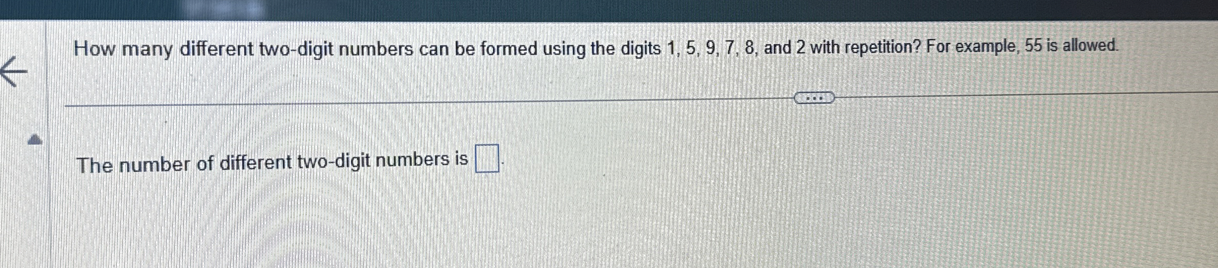 Solved How many different two-digit numbers can be formed | Chegg.com