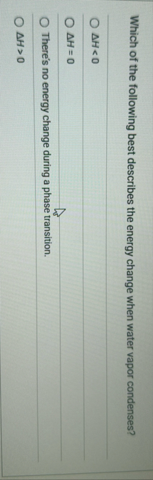 Solved Which of the following best describes the energy | Chegg.com