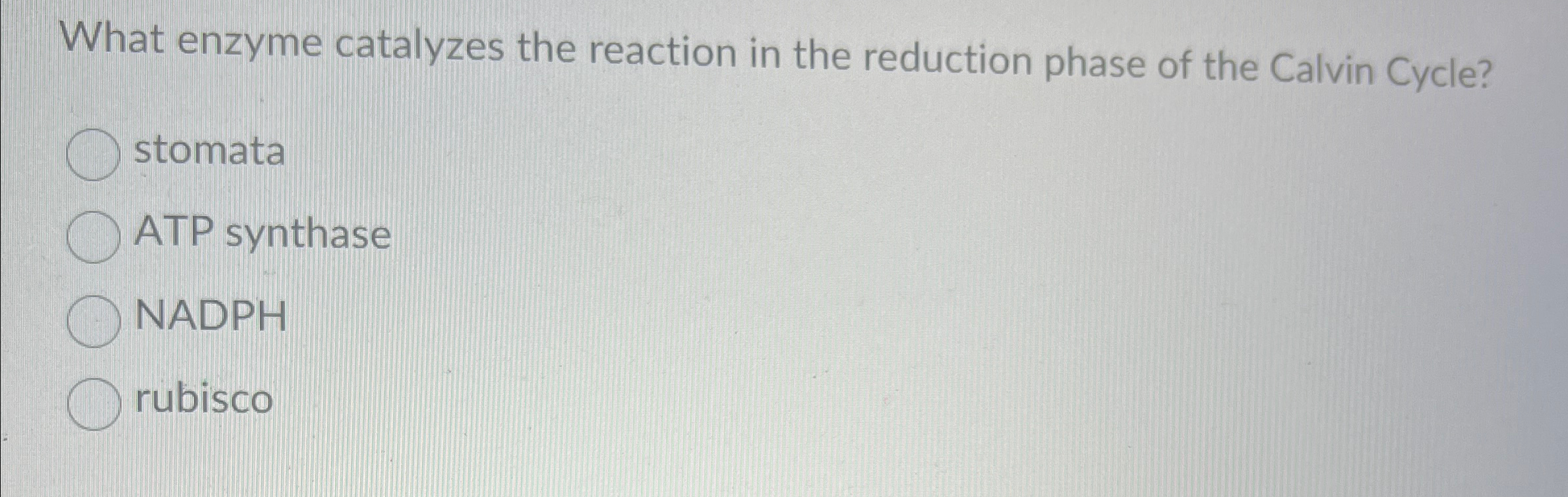 Solved What enzyme catalyzes the reaction in the reduction | Chegg.com