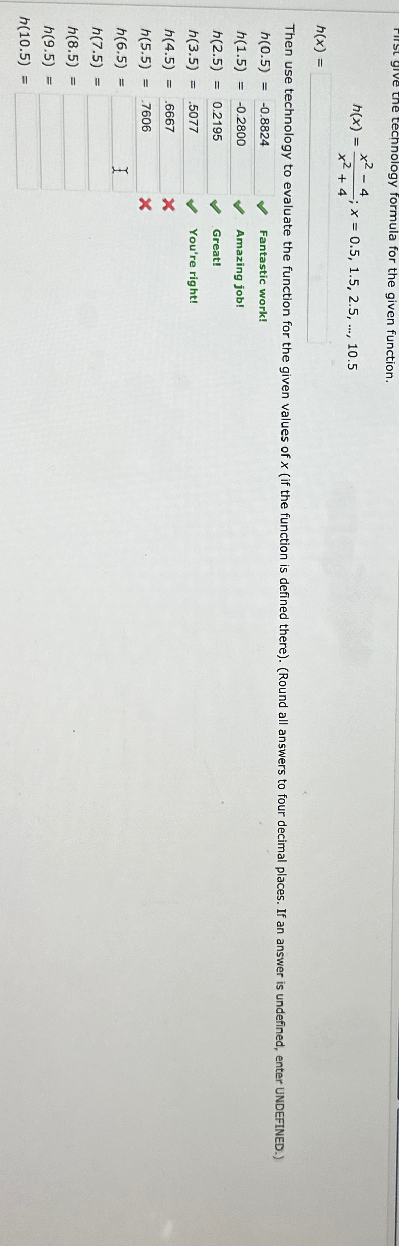 Solved the technology formula for the given | Chegg.com