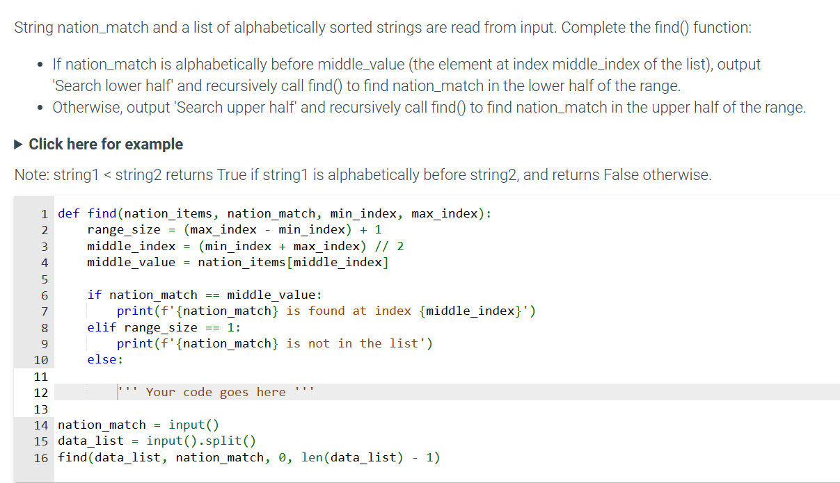 Solved String nation_match and a list of alphabetically | Chegg.com
