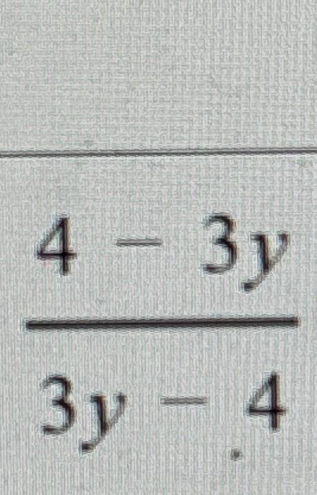 Solved 4-3y3y-4 | Chegg.com
